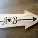 Personalized Wood Arrow Sign Wooden Sign House Sign Home - Etsy