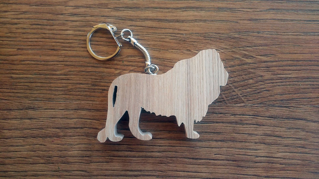 Wooden Lion Key Chain Wood Lion Wild Animal Key Fob Hand Cut - Etsy