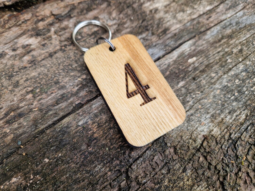 Wooden Rectangle Shape S057, Key Chain Wood Key Fob Laser Cut, You Can ...