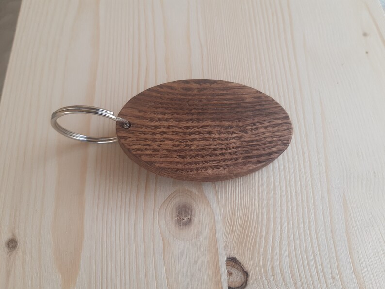 Wooden Oval Shape Key Chain Wood Key Fob Hand Cut With Numbers - Etsy