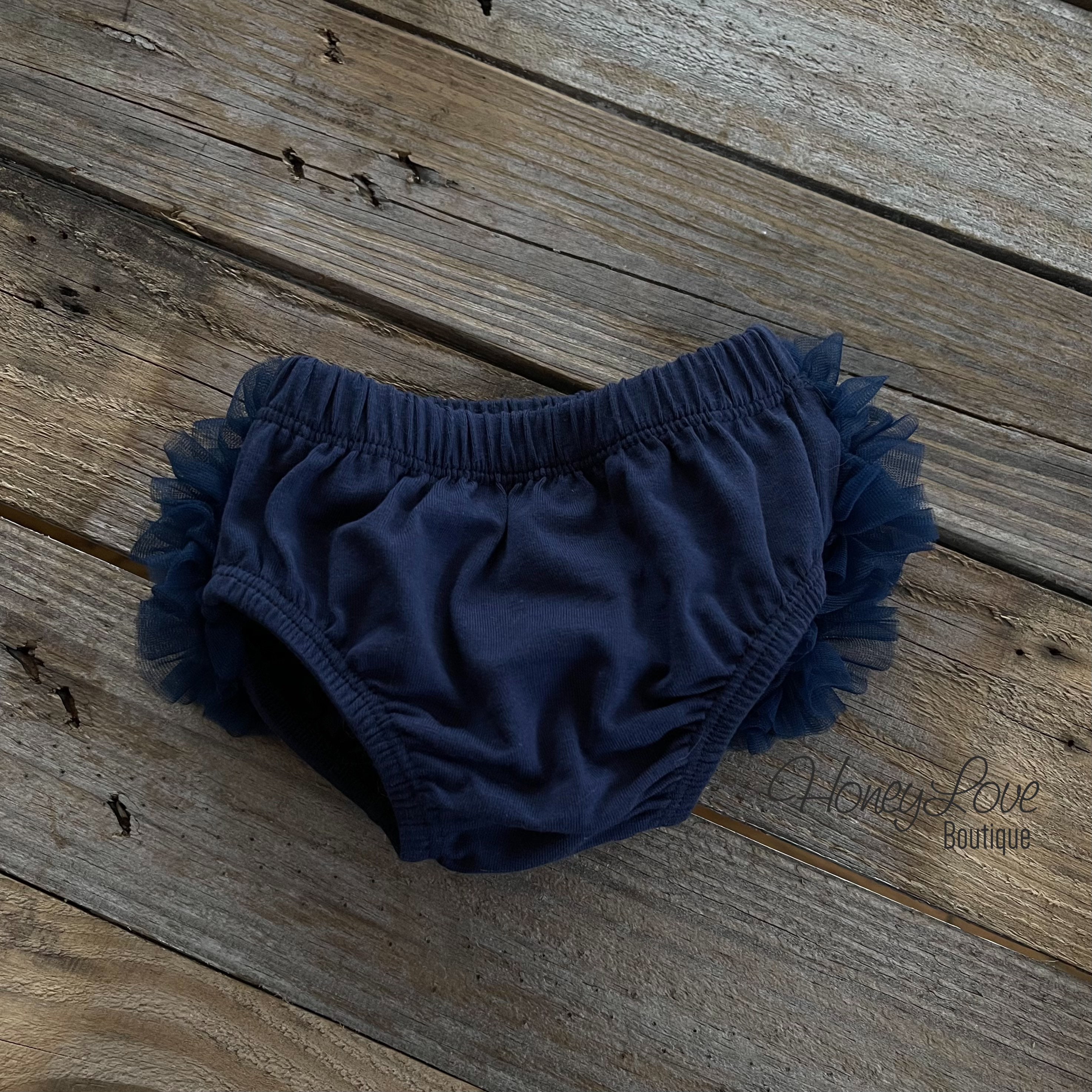 Navy Blue Bloomers Baby Girl Diaper Cover Navy Ruffle - Etsy
