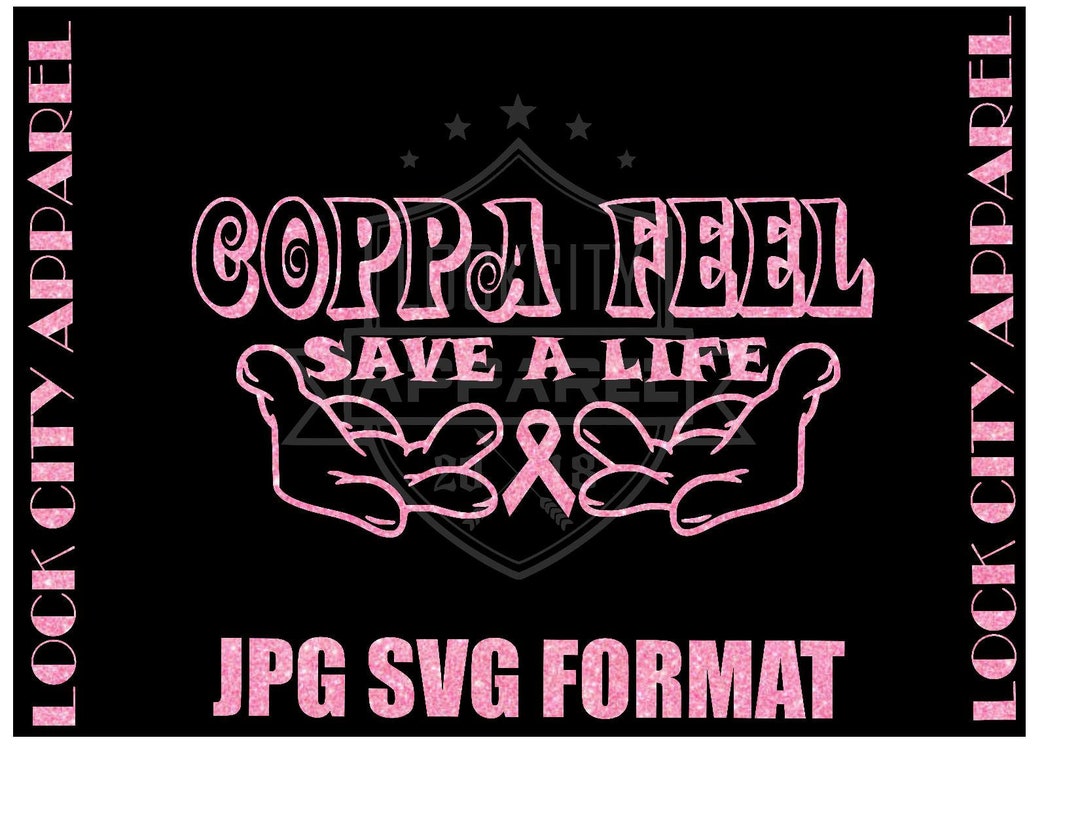 Coppa Feel SVG Cut File Breast Cancer Awareness Silhouette Cricut - Etsy