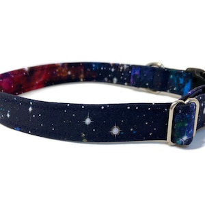 Space Dog Collar, Galaxy Dog Collar, Martingale Dog Collar, Nebular Dog ...