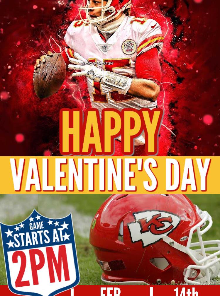 Football Ticket Valentine's Day Card (CHIEFS) - INSTANT DOWNLOAD - Etsy