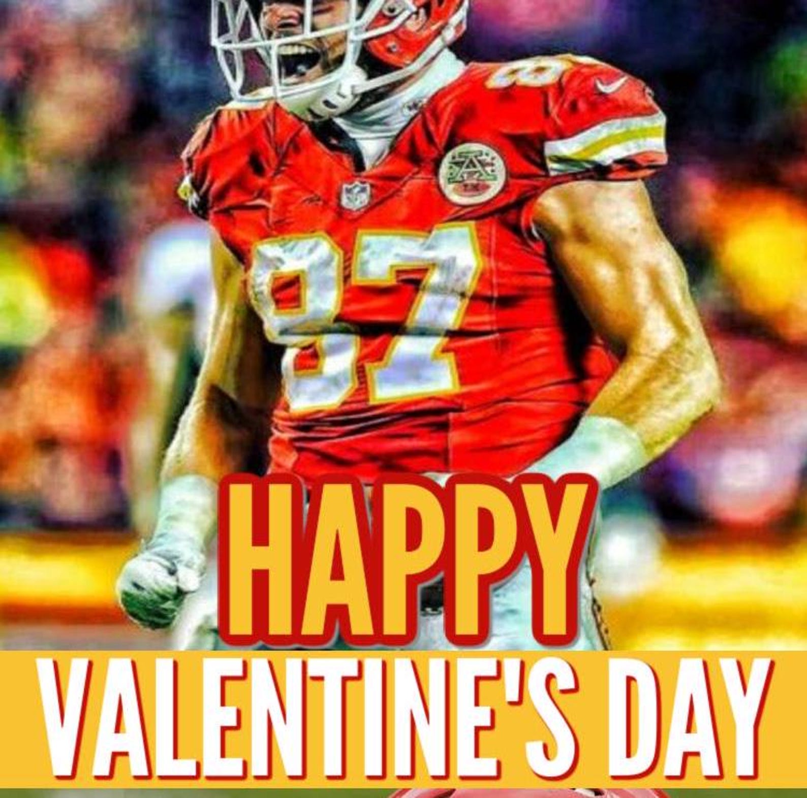 Football Ticket Valentine's Day Card (CHIEFS) - INSTANT DOWNLOAD - Etsy