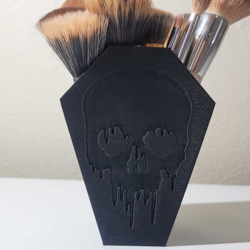 Coffin Makeup Brush Holder With Quote From Morticia Addams - Etsy