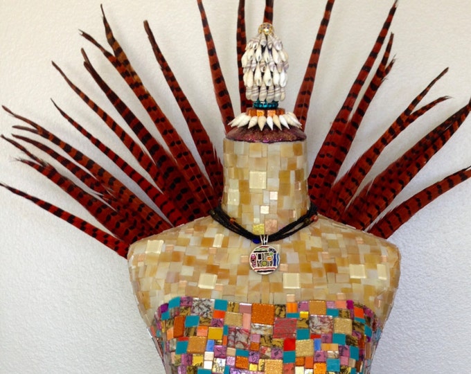 MOSAIC MANNEQUIN ART zulu Princess Pheasant - Etsy