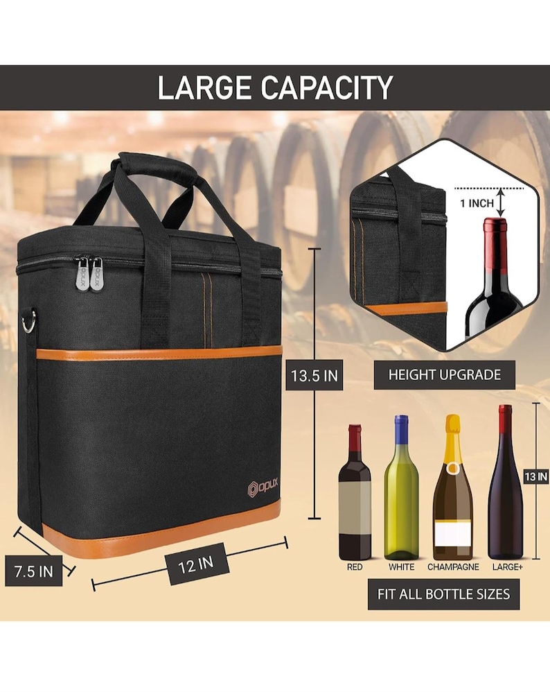 Personalized Embroidered 6 Bottle Padded Travel Bourbon Whisky Whiskey ...