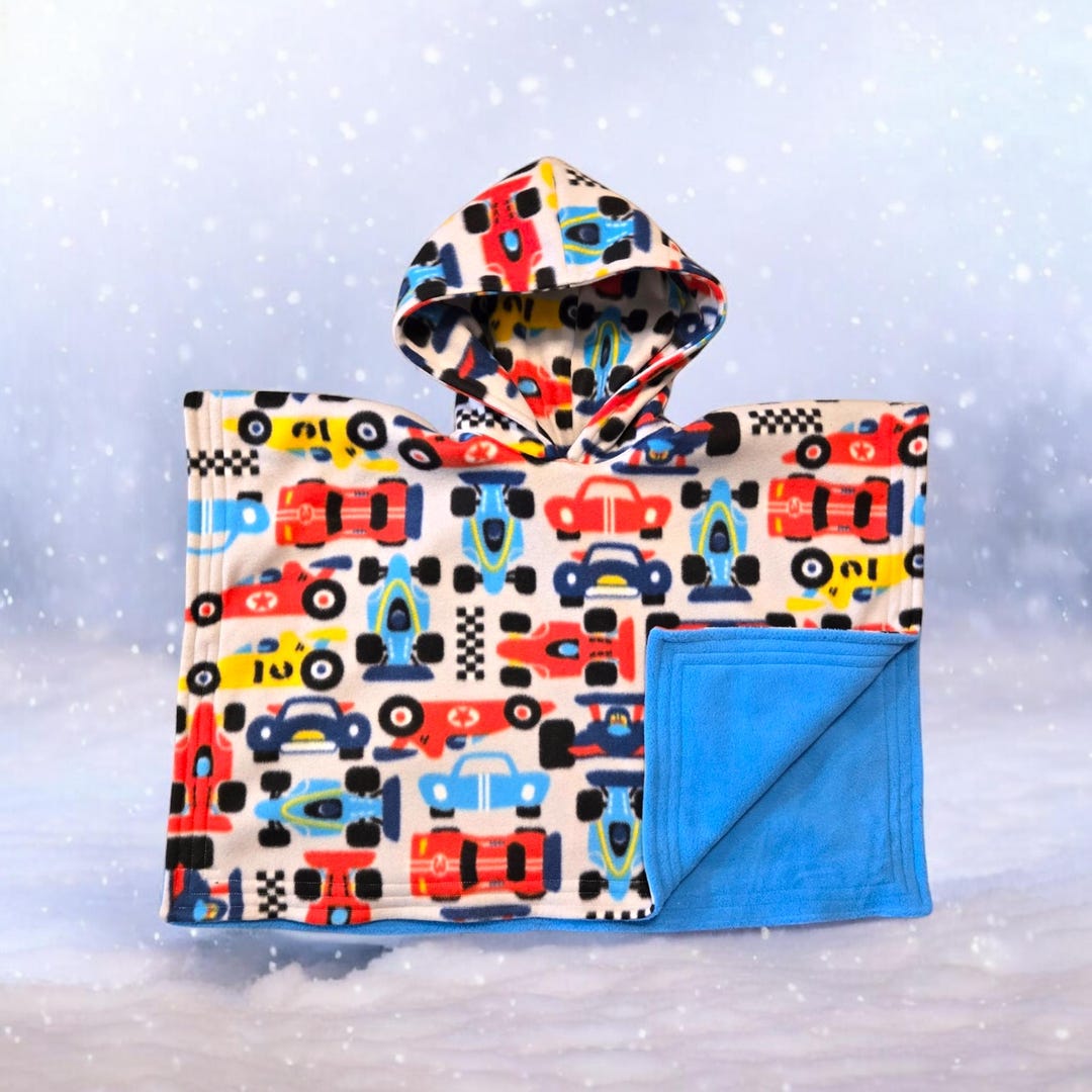 Car Seat Safe Poncho Personalized Reversible Carka Baby Infant Toddler ...