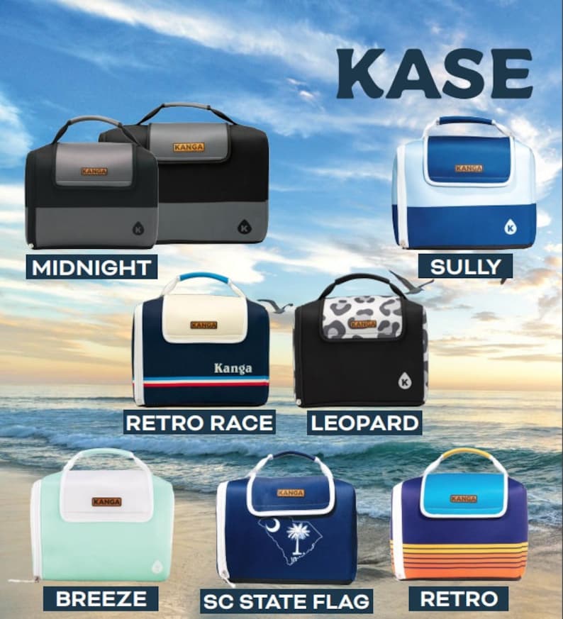 Personalized Embroidered Kanga Kase Mate Soft Side Insulated Drink Beer ...