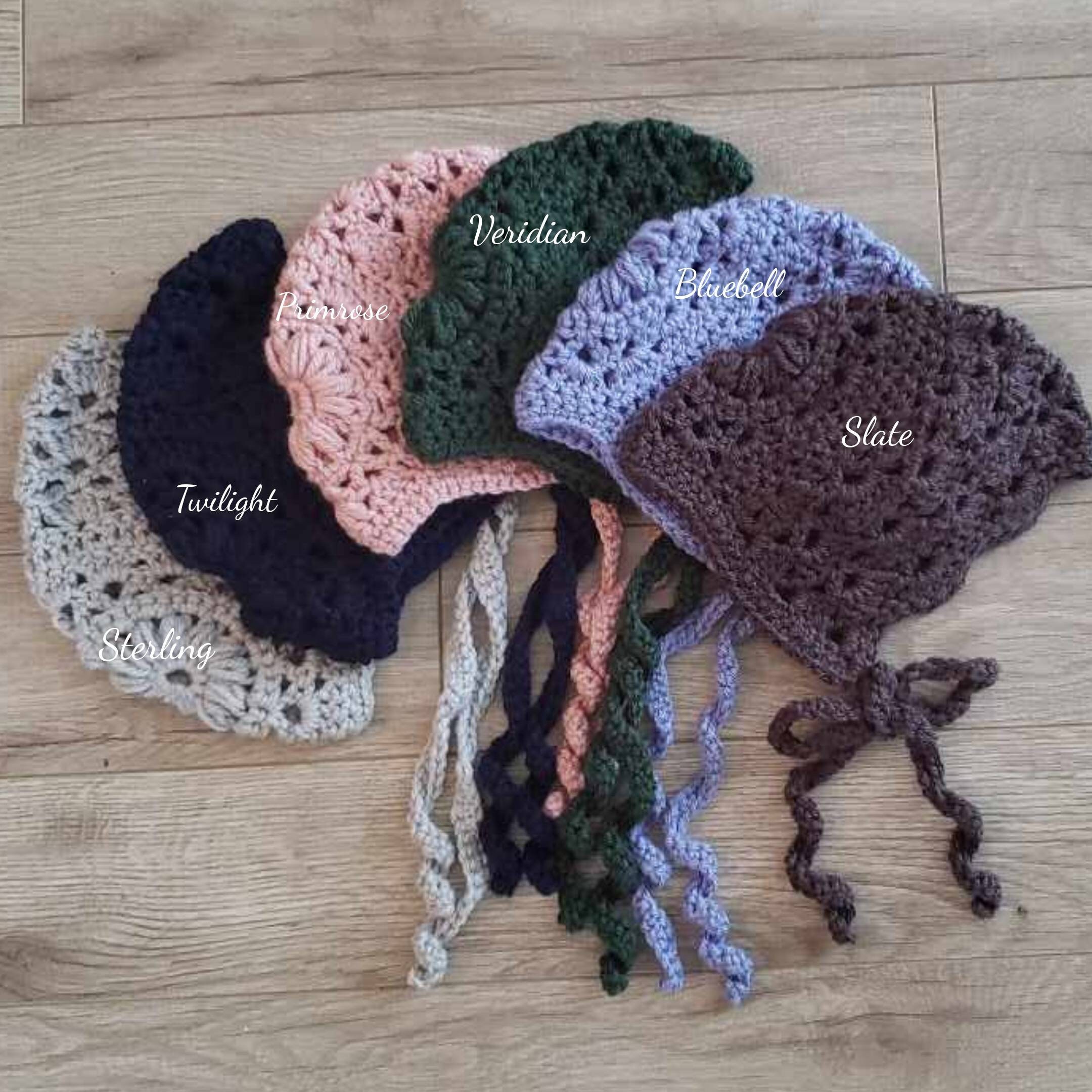 LILITH Crochet Baby Bonnet Hecho a mano a la orden - Etsy España