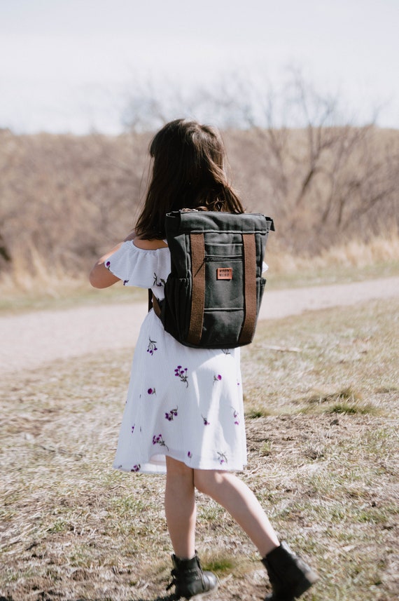 Kids Canvas Backpack Handmade Backpack Made to Order - Etsy