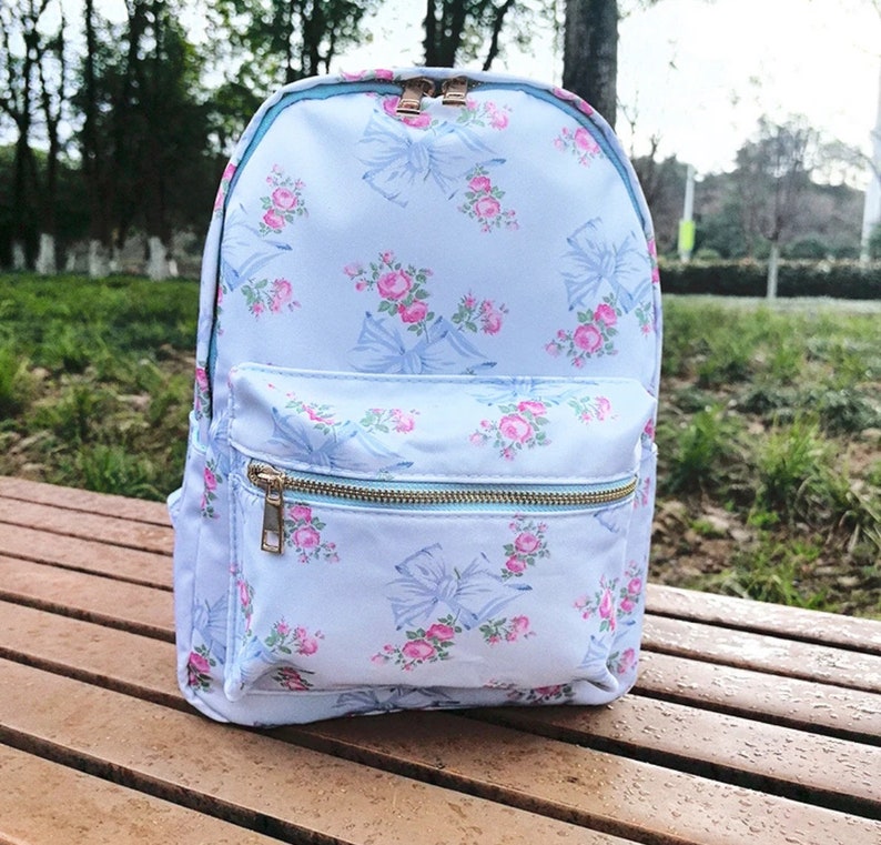 2 COLOR OPTIONS so Cute Pink Backpack Rose and Bow Collection, Coquette ...
