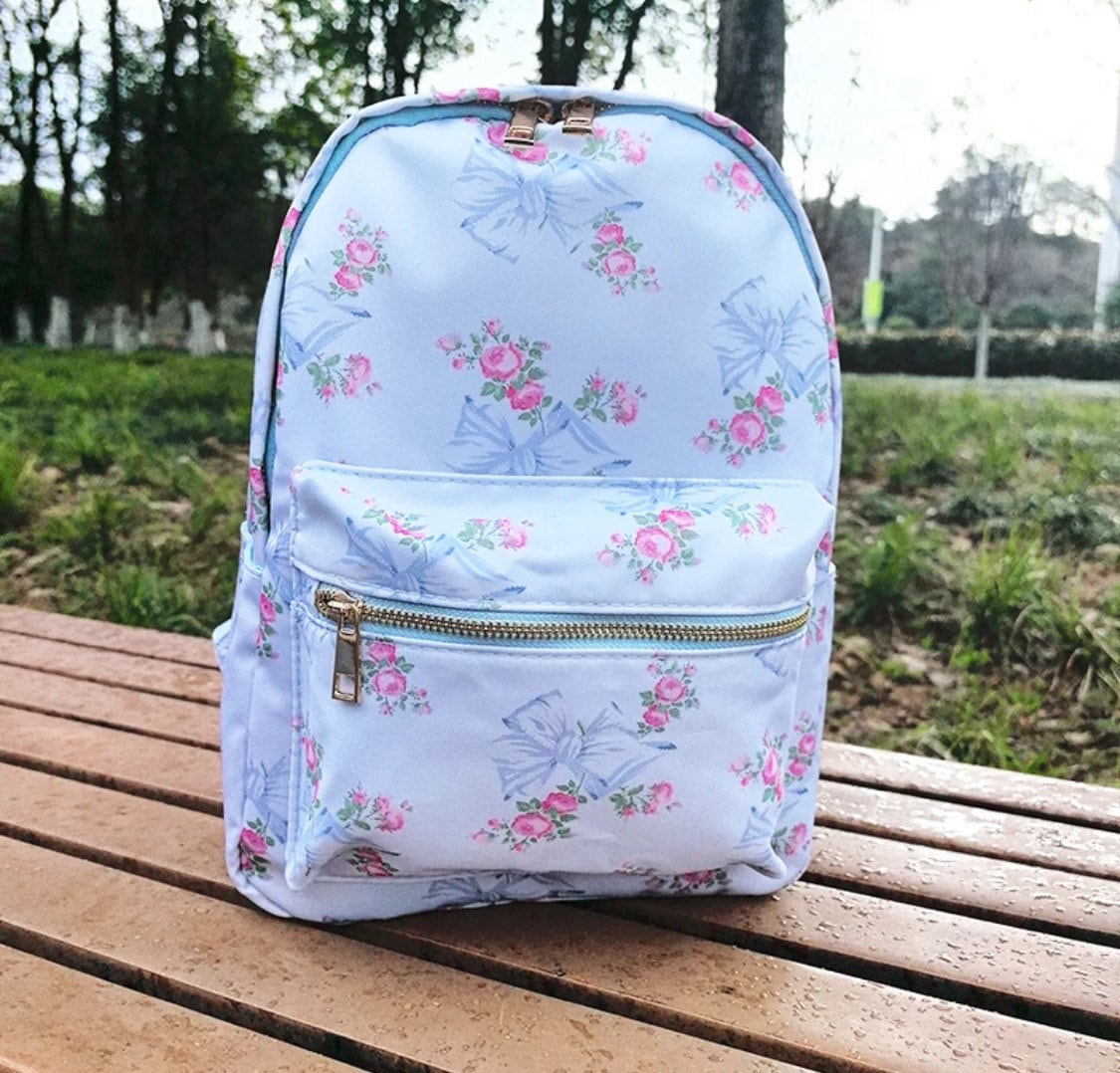 2 COLOR OPTIONS so Cute Pink Backpack Rose and Bow Collection, Coquette ...