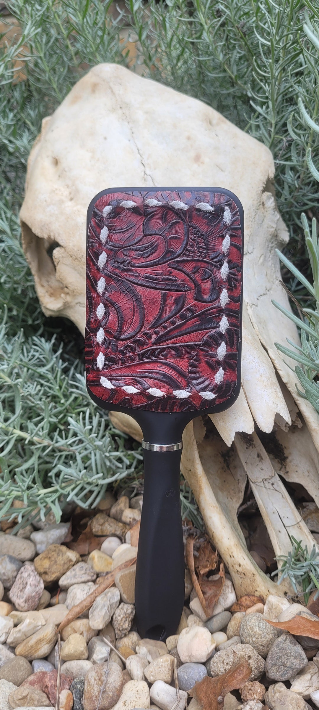 Western Tooled Hairbrush - Etsy