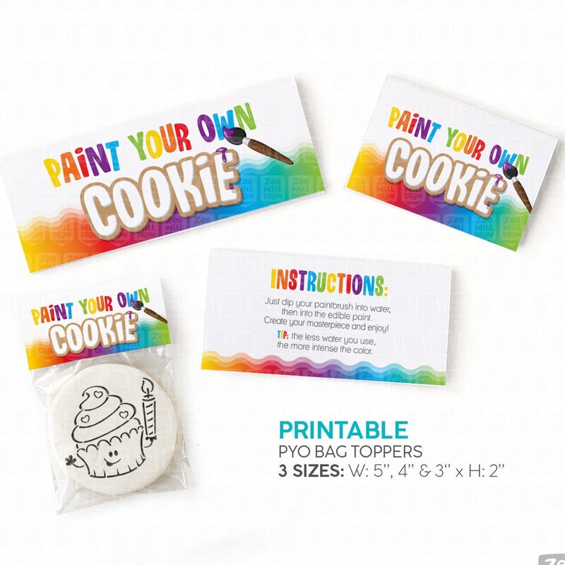 Paint Your Own Cookie - Etsy