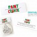 Paint Your Own Cookie Printable Bag Toppers Set of 3 Plus Tag for PYO ...
