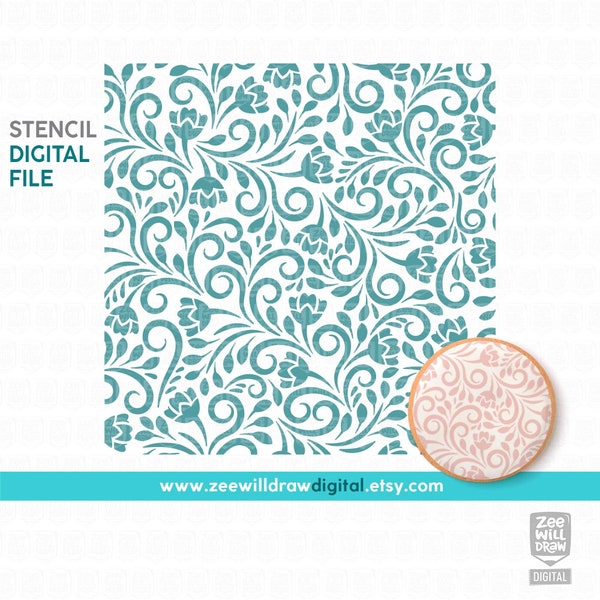 Floral Stencils - Etsy