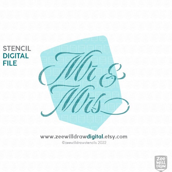 Mrs Stencil - Etsy