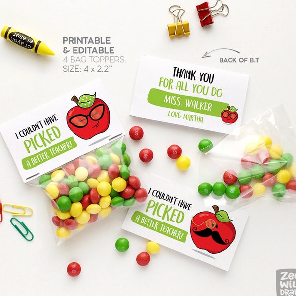 Teacher Bag Topper - Etsy