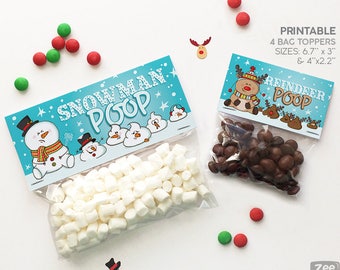 Christmas Bag Topper - PRINTABLE - Etsy