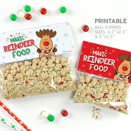 Reindeer Food Printable Magic Reindeer Food Christmas Eve - Etsy