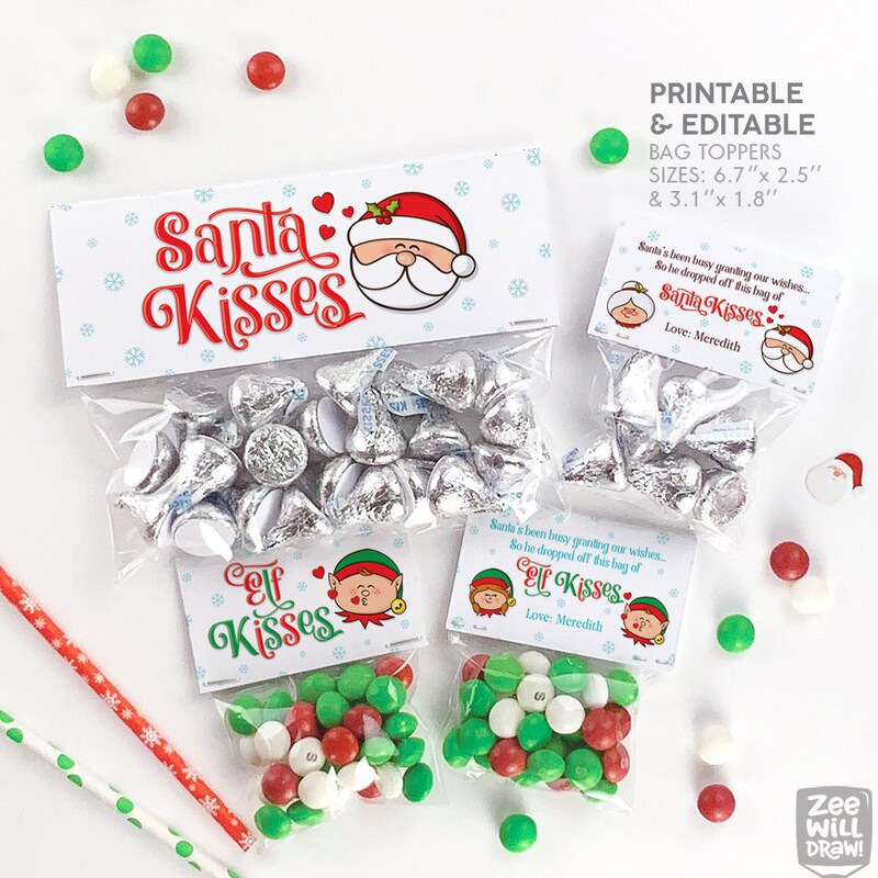 Santa Kisses - Etsy