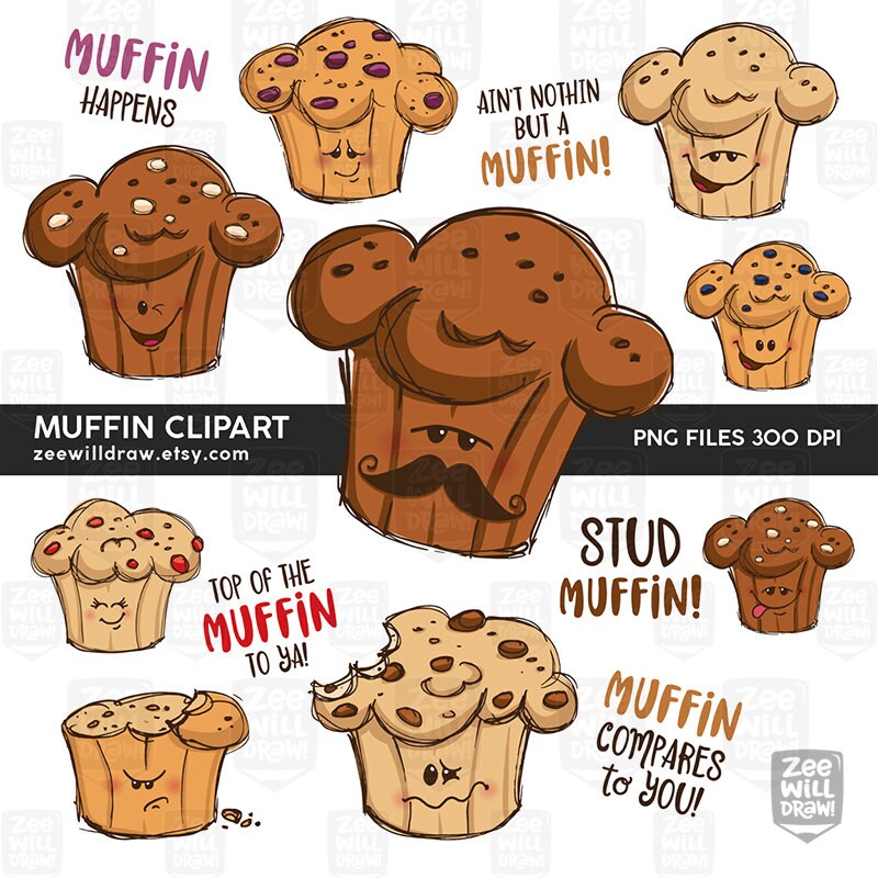 Muffin Clip Art - Etsy