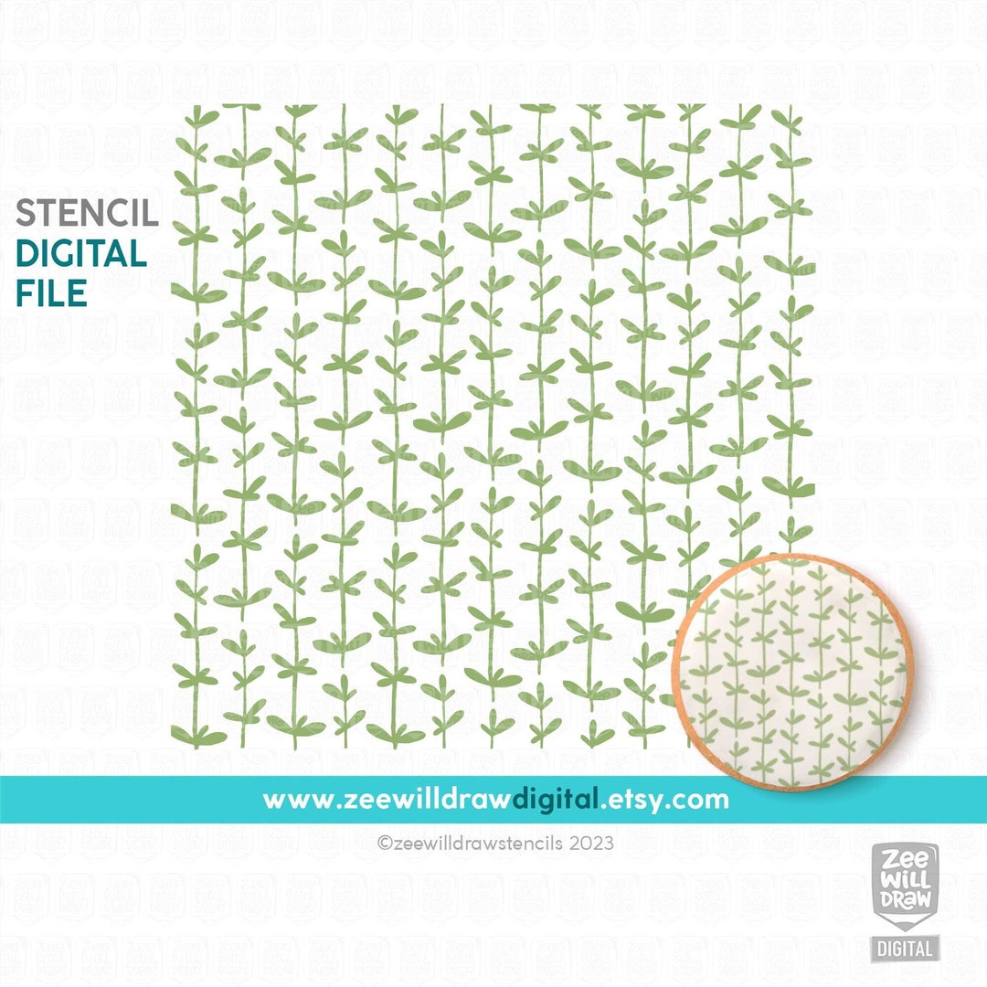 Ivy Stencil FILE, DIGITAL DOWNLOAD - Etsy