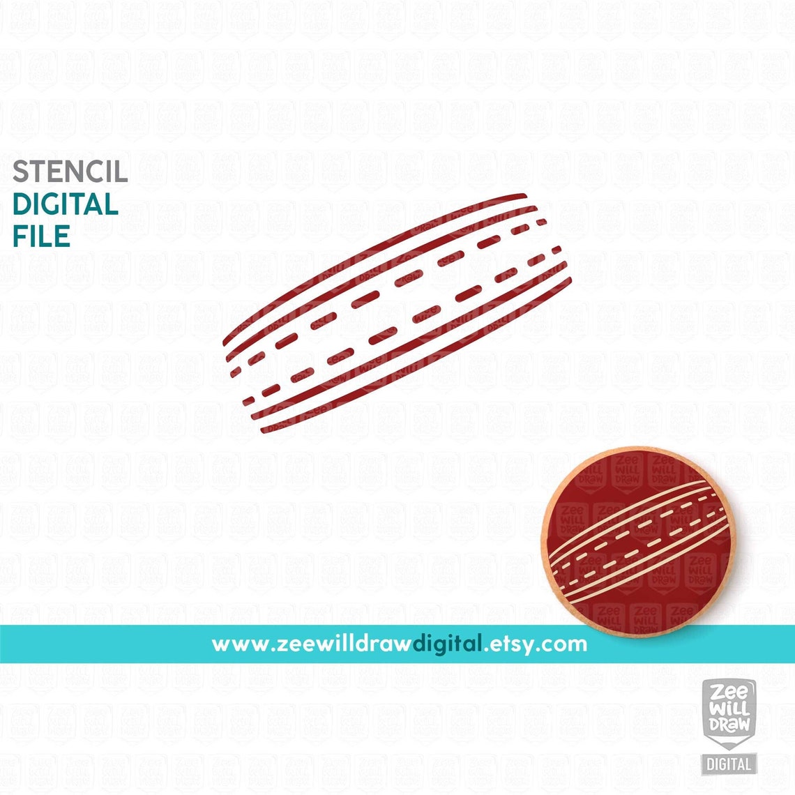 Cricket Ball Stencil File - INSTANT DOWNLOAD - Etsy UK