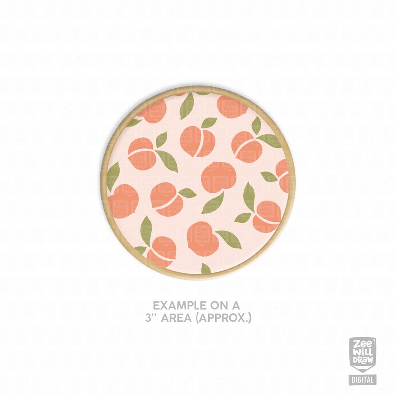 Peaches Stencil FILE DIGITAL DOWNLOAD 2 Layers - Etsy