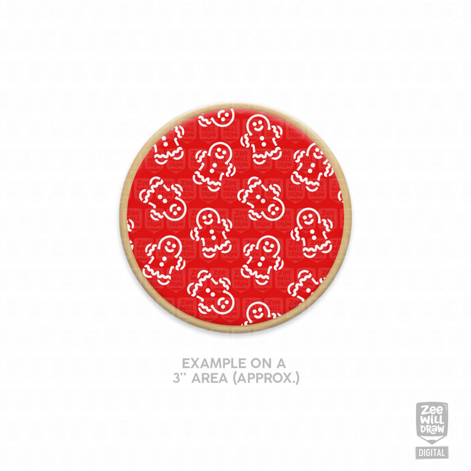 Gingerbread Man Cookie Stencil FILE DIGITAL DOWNLOAD - Etsy