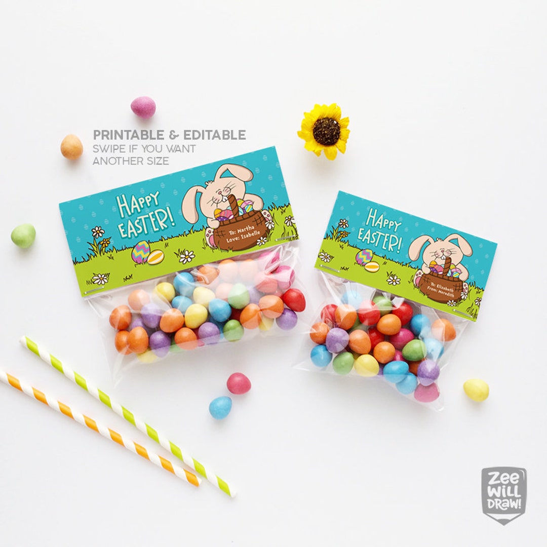 Easter Bag Toppers, PRINTABLE, Instant Download - Etsy
