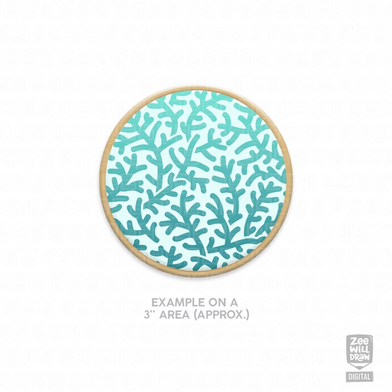 Coral Reef Stencil File DIGITAL DOWNLOAD - Etsy