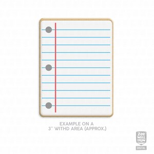 Notebook Paper Stencil FILE, DIGITAL DOWNLOAD - 2 Layers - Etsy