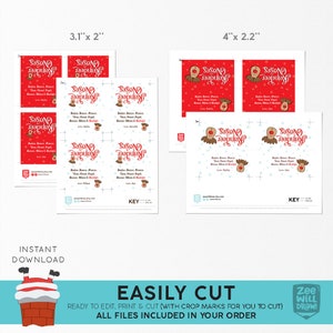 Reindeer Noses, Christmas Bag Topper, Rudolph, Xmas Gift Bag Topper ...