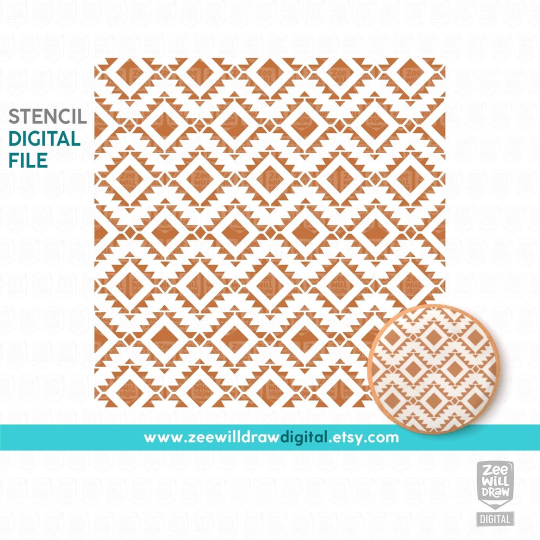 Tribal Pattern Stencil FILE, DIGITAL DOWNLOAD - Etsy