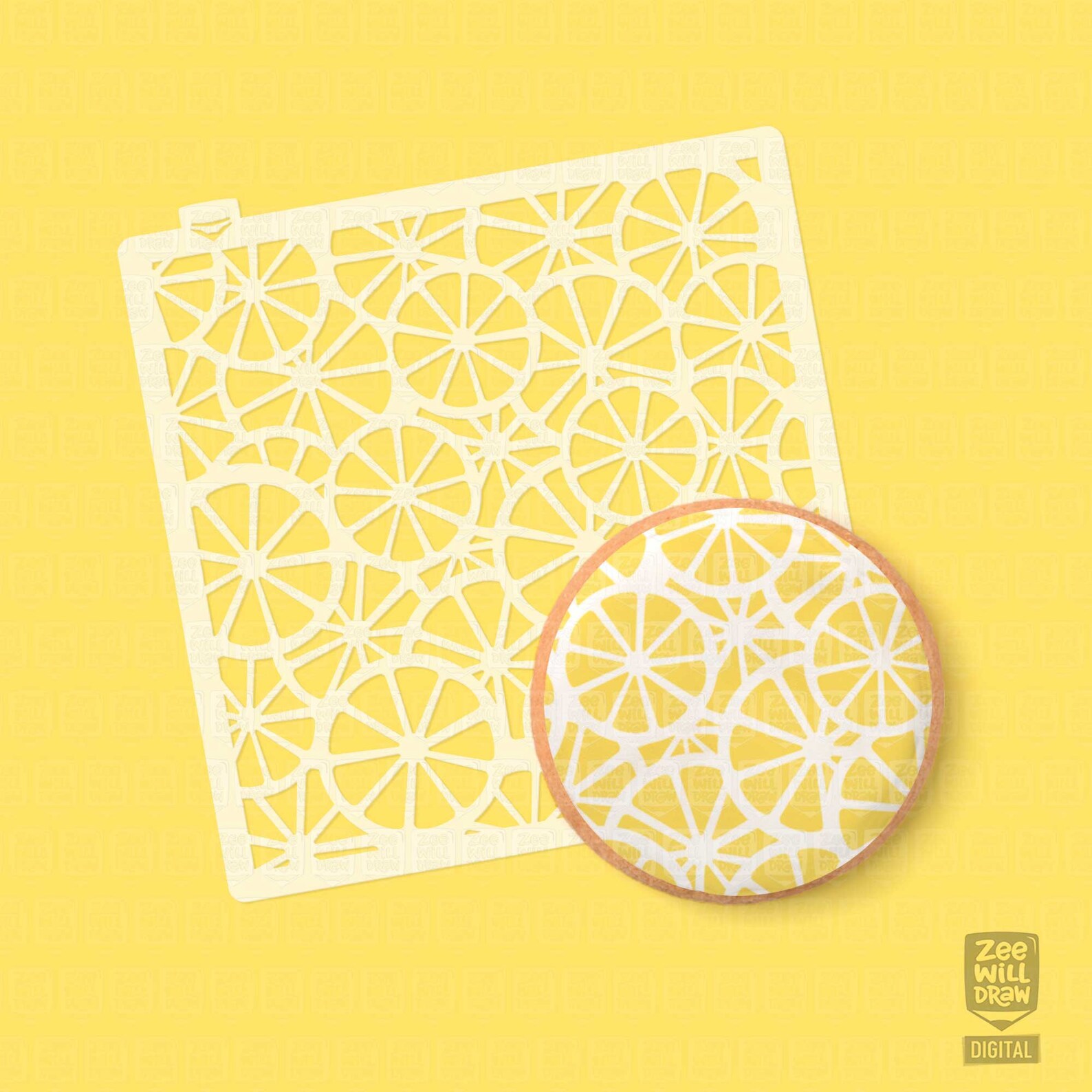 Lemon Slice Stencil FILE, DIGITAL DOWNLOAD - Etsy
