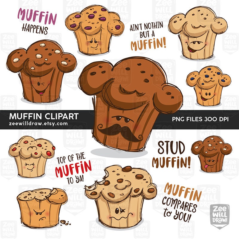Cute Muffins Clipart