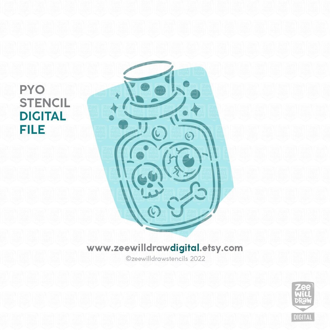 Witch's Potion PYO Stencil File - DIGITAL DOWNLOAD - Etsy