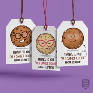 Smart Cookie Tags - Printable and Editable File - Etsy UK