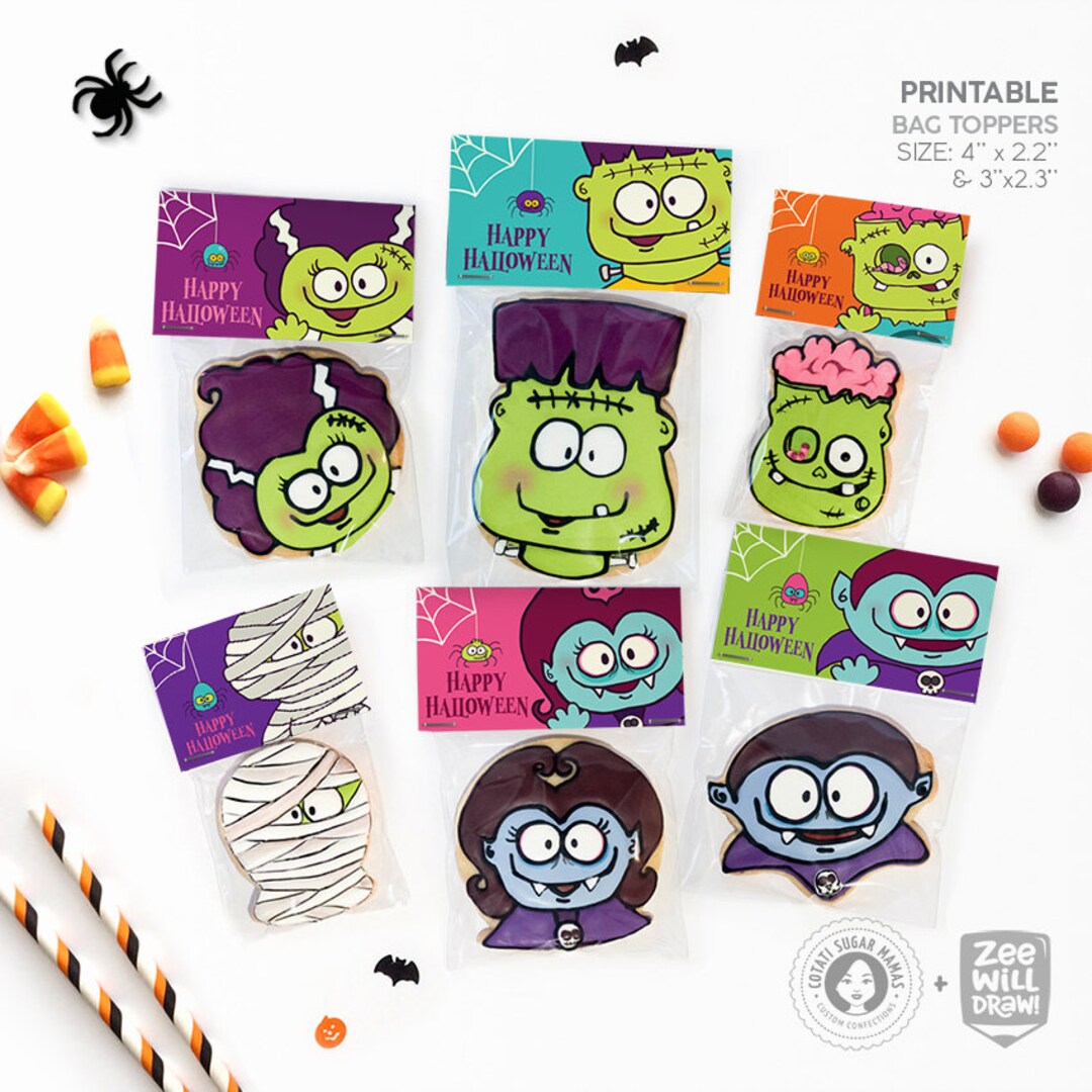 Halloween Bag Topper, PRINTABLE, Instant Download - Etsy