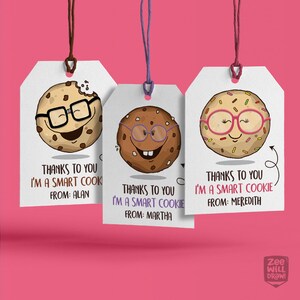 Smart Cookie Tags - Printable and Editable File - Etsy Canada