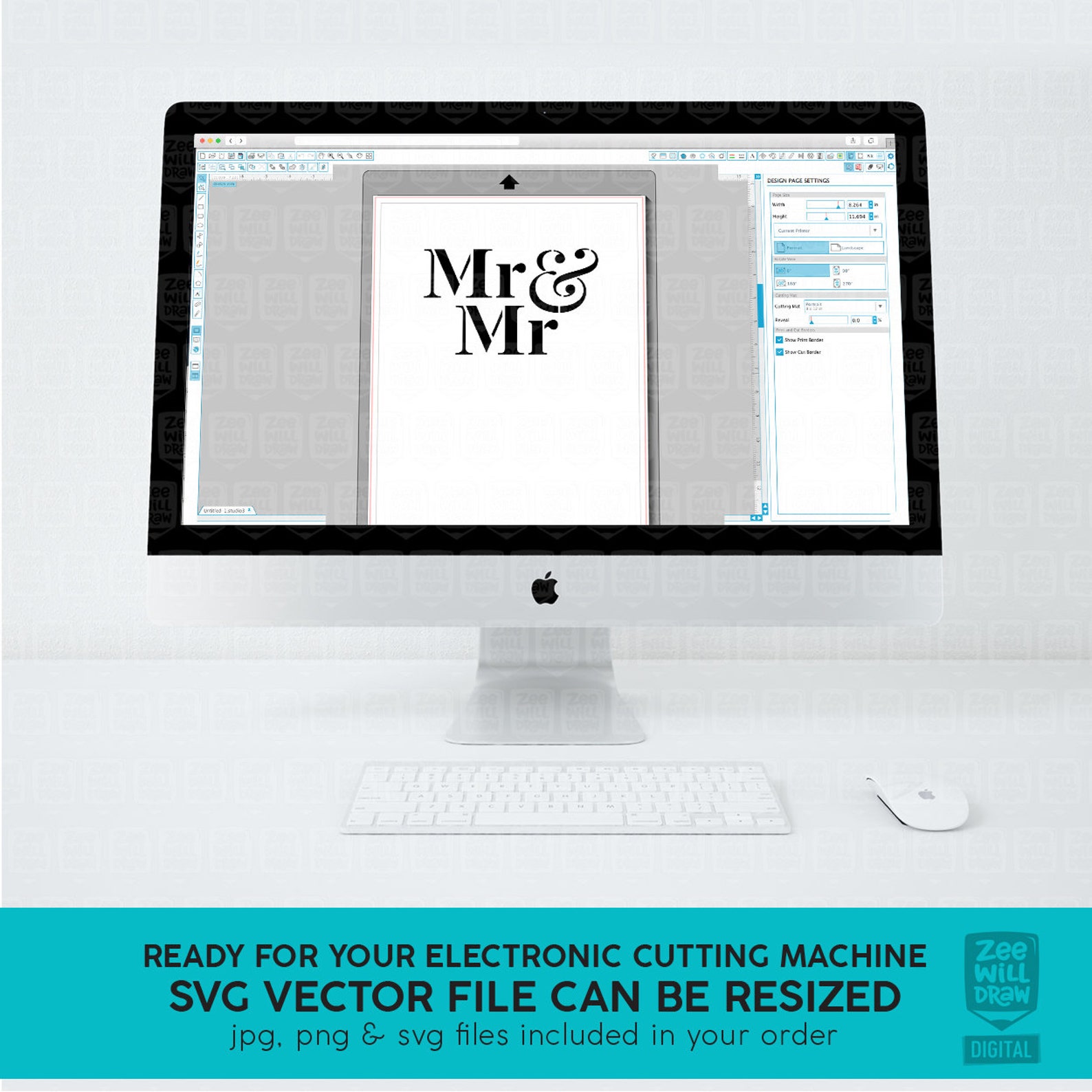 Mr & Mr Stencil FILE - DIGITAL DOWNLOAD - Etsy