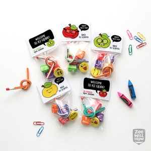Back to School Bag Toppers, Apple Toppers, Editable Bag Toppers, Apples ...
