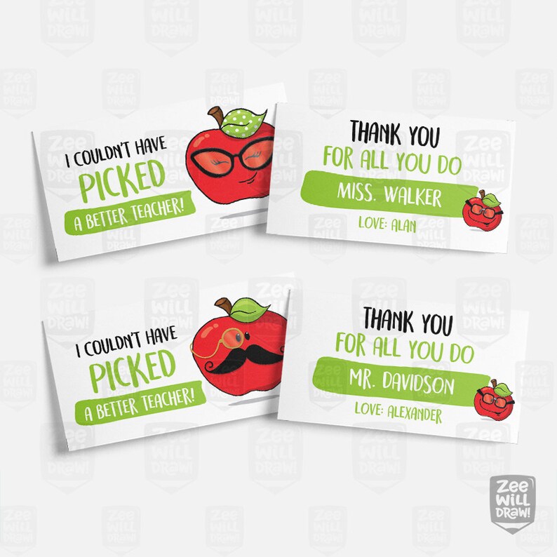 Teacher Appreciation Bag Topper Printable and Editable | Etsy