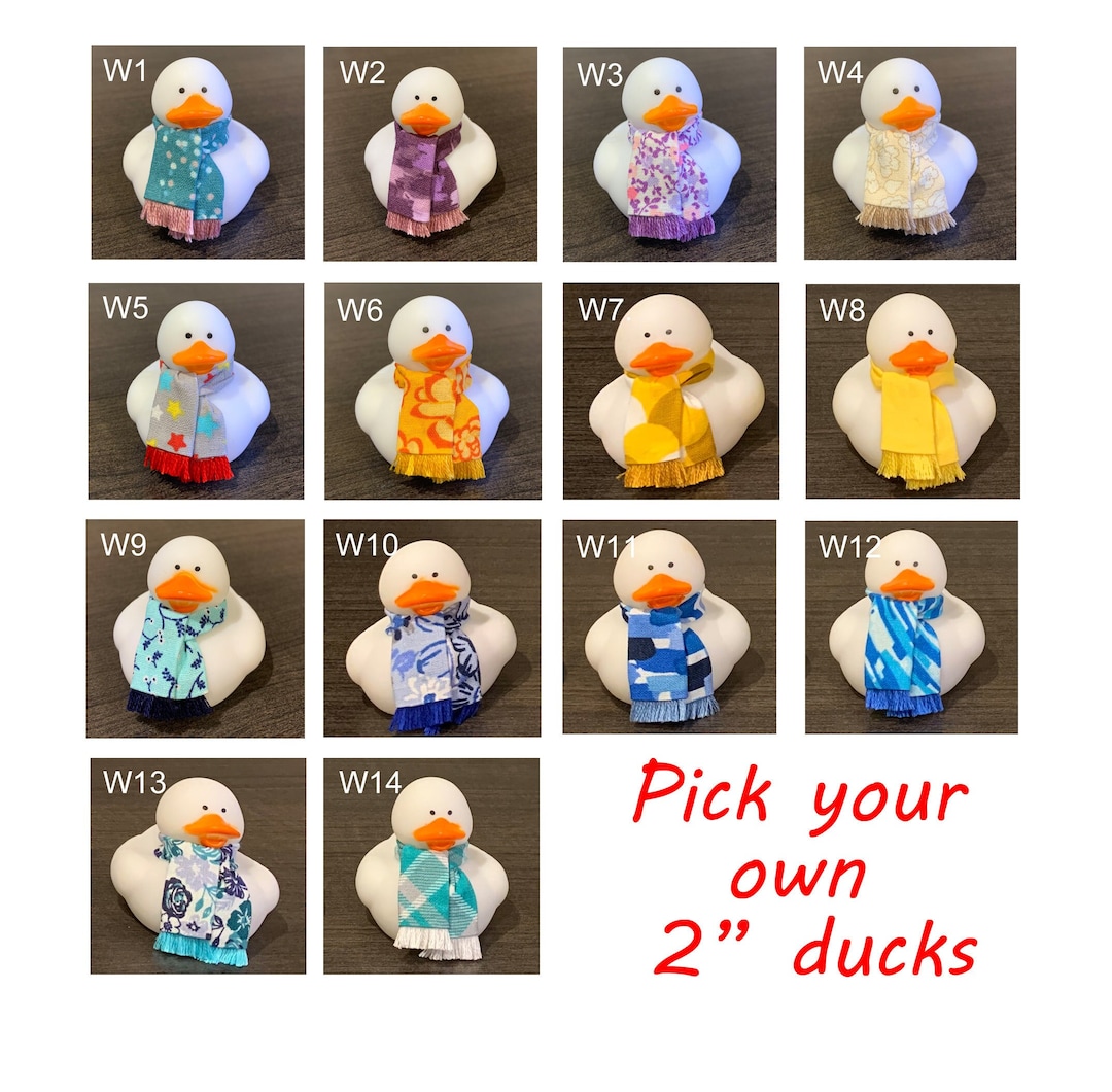 Duck Duck Pick Your Own Assortment Ducks, Assorted Rubber Ducks, Scarf ...