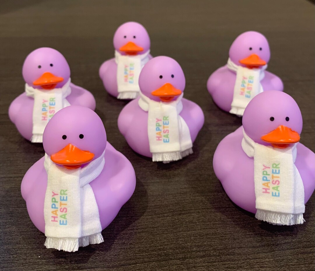 Duck Duck 6 Easter Rubber Ducks, 2” Rubber Duckies, Cruise Ducks ...