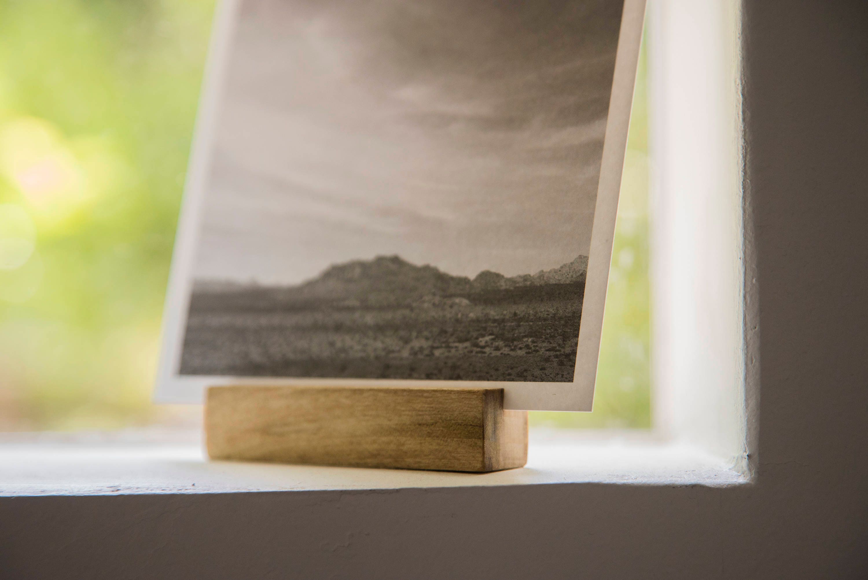 Set of Two 3.5 Wood Photo Stands - Etsy