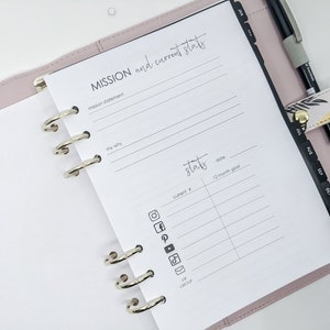 A5 Business Planner Inserts | Printed Planner Inserts | Includes 290 ...